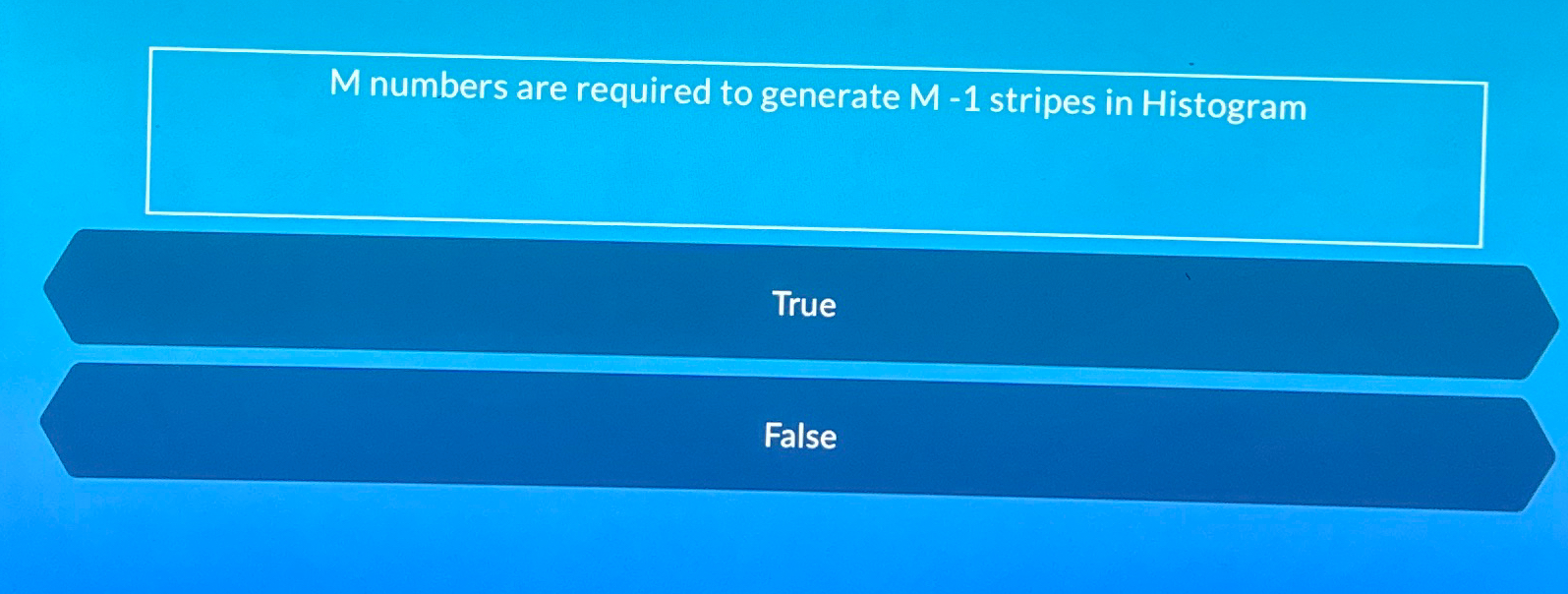 Solved M numbers are required to generate M-1 ﻿stripes in | Chegg.com