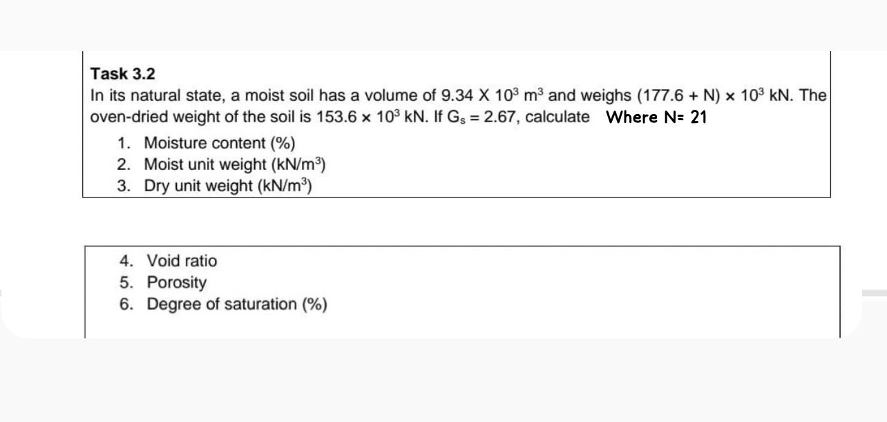 Solved In its natural state, a moist soil has a volume of | Chegg.com