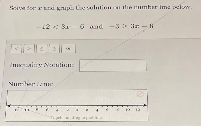Solved Solve for x and graph the solution on the number line | Chegg.com Solved Solve for x and graph the solution on the number line | Chegg.com