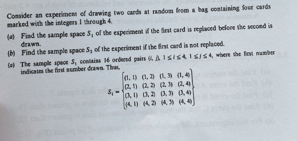 Solved Consider an experiment of drawing two cards at random | Chegg.com