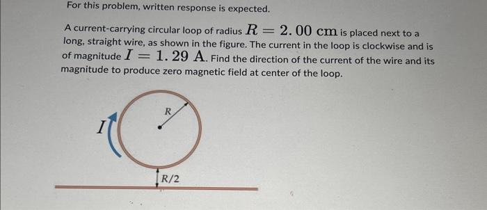 Solved For this problem, written response is expected. A | Chegg.com