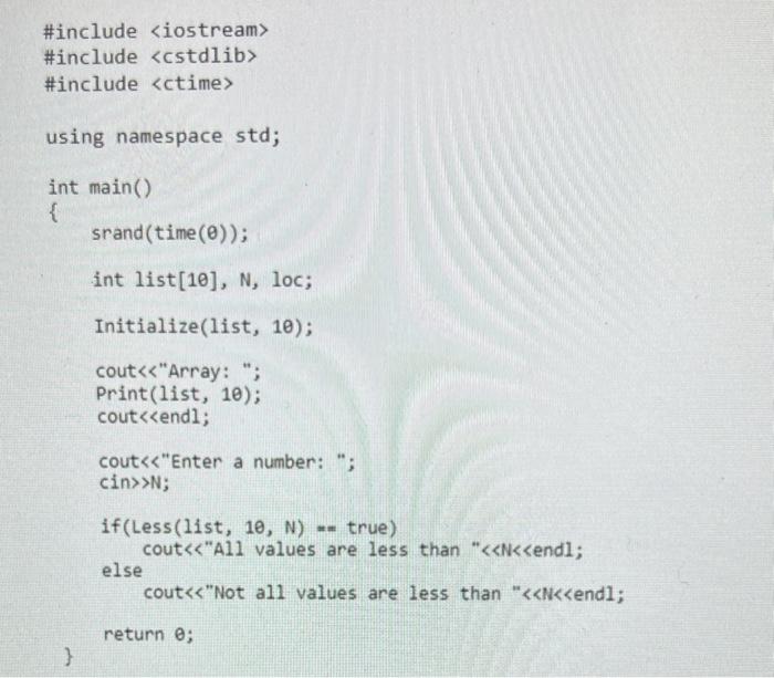 Solved 1) Name: Initialize a. Parameters: int 10 array list, | Chegg.com
