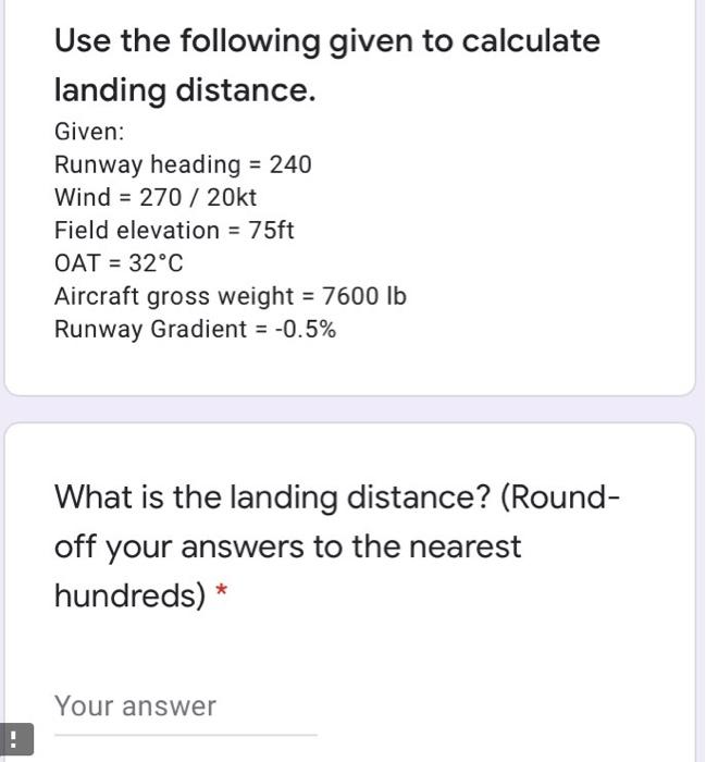 TAKEOFF TOTAL DISTANCE - FLAPS 15° OVER 50 FT | Chegg.com