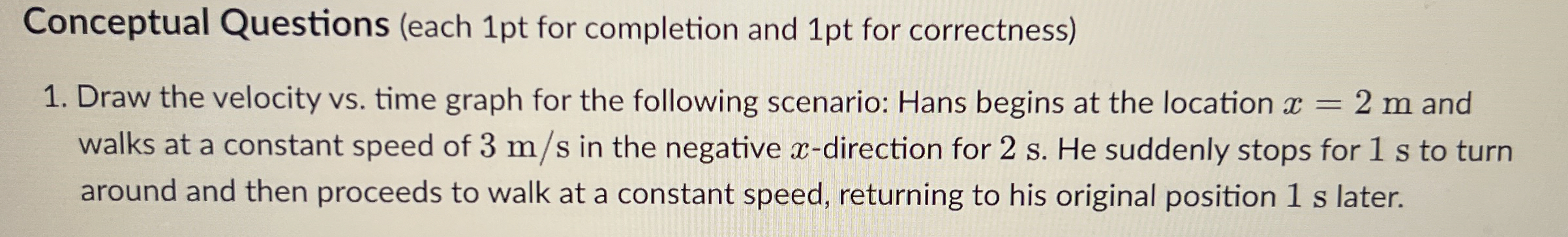Solved Conceptual Questions (each 1pt for completion and 1pt | Chegg.com