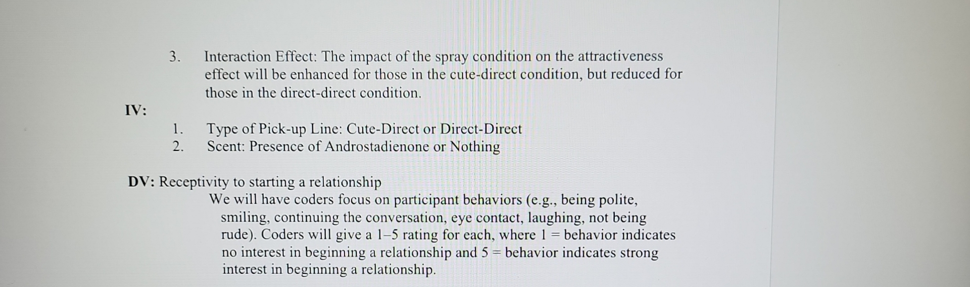 Solved Interaction Effect: The impact of the spray condition | Chegg.com