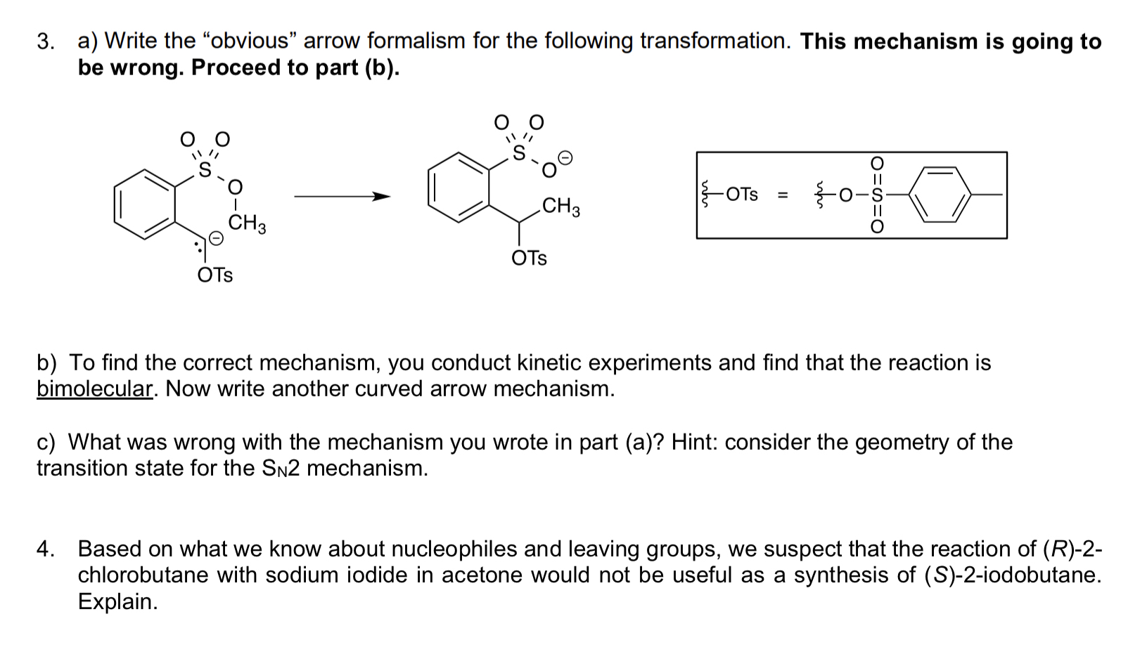Solved a) ﻿Write the "obvious" arrow formalism for the | Chegg.com
