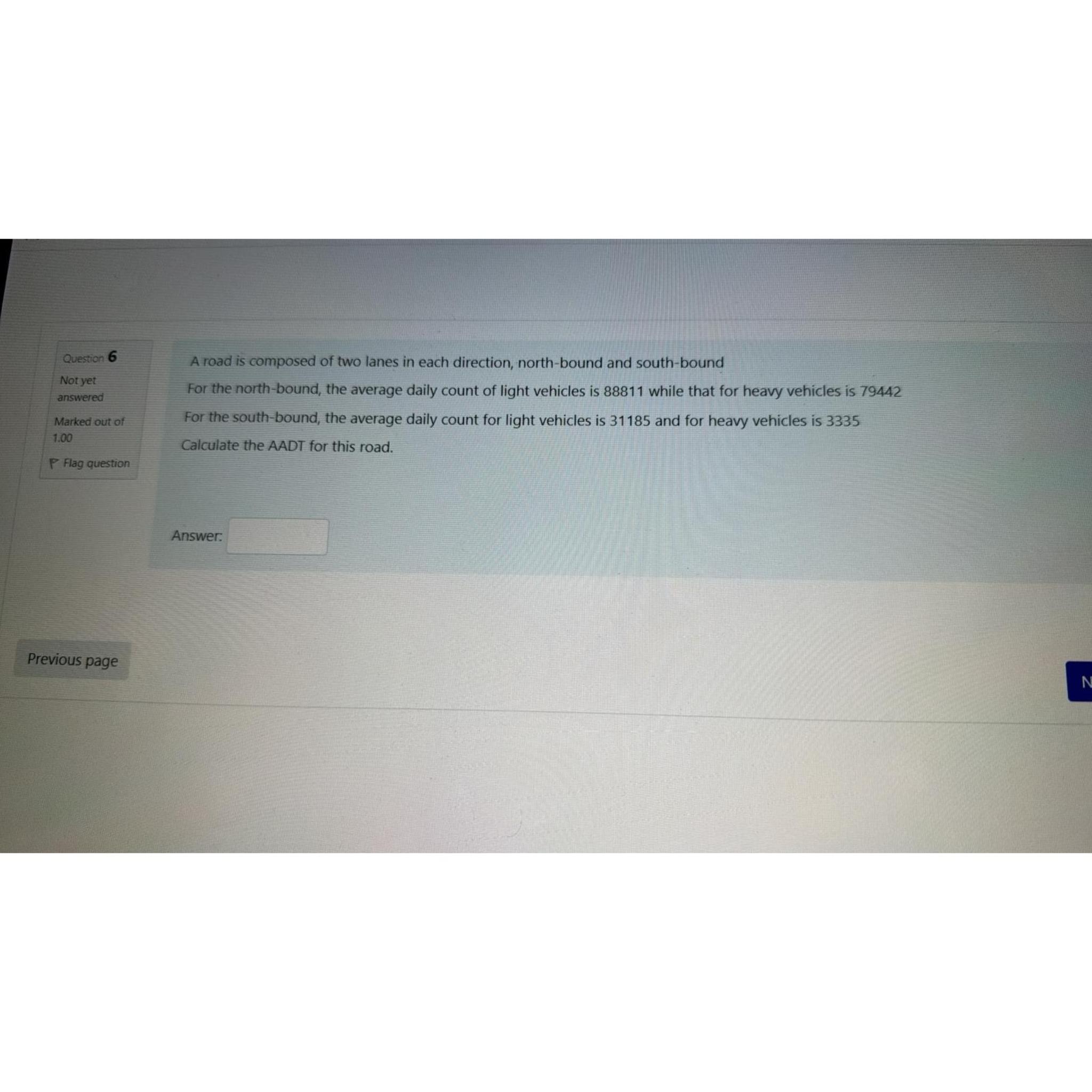 Solved A road is composed of two lanes in each direction, | Chegg.com