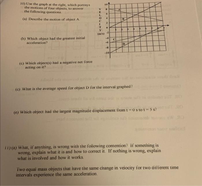 Solved 10) Use the graph at the right, which portrays the | Chegg.com