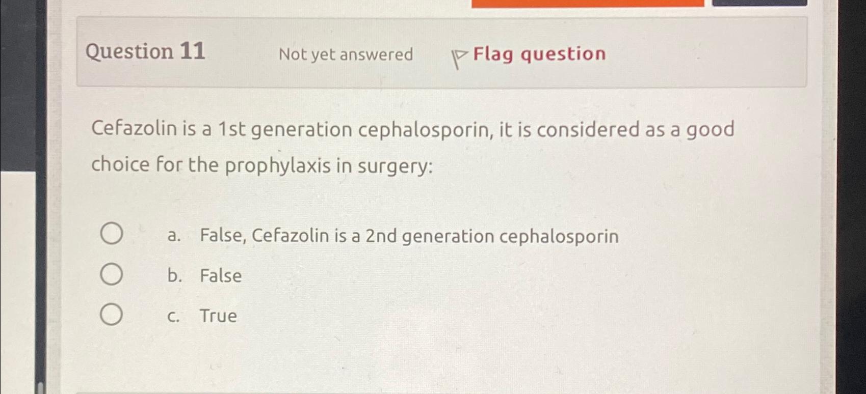 Solved Cefazolin is a 1st generation cephalosporin, it is | Chegg.com