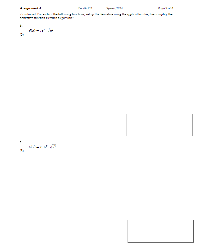 Solved Assignment 42 ﻿continued. For each of the following | Chegg.com