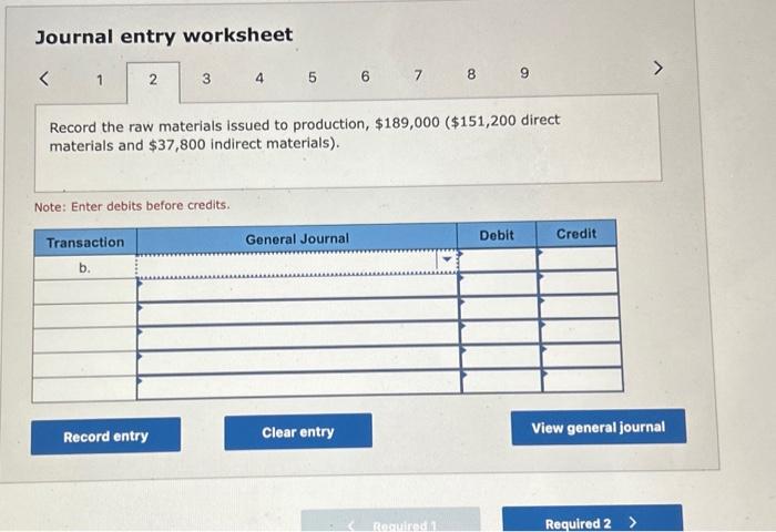 Solved Journal entry worksheet Record the raw materials | Chegg.com