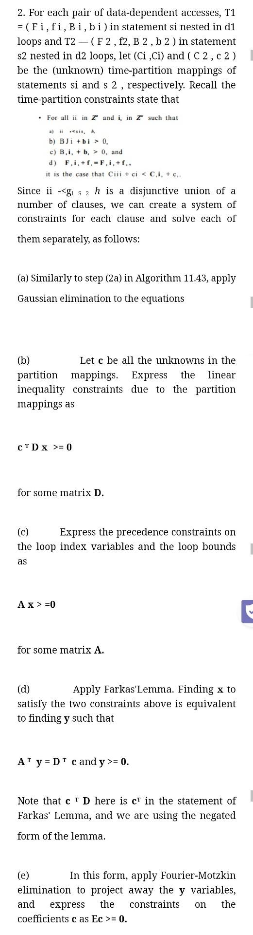 Solved tions. Apply Algorithm 11.59 to each of the | Chegg.com
