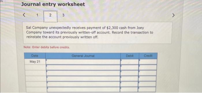 Solved Exercise 7.9 (Algo) Comparing direct write-off and | Chegg.com