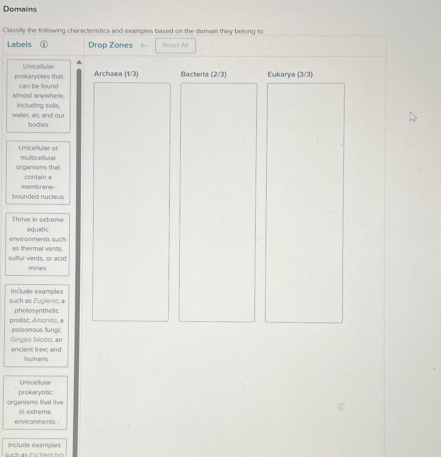 Solved AsAdd DomainsClassify the following characteristics | Chegg.com
