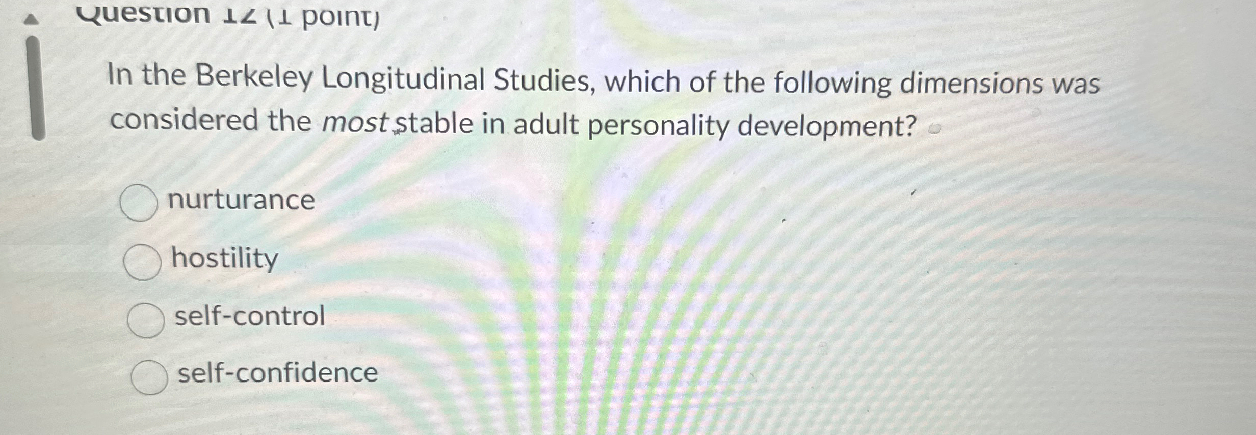 Solved หuestion |)???? ( 1 ﻿point)In the Berkeley | Chegg.com