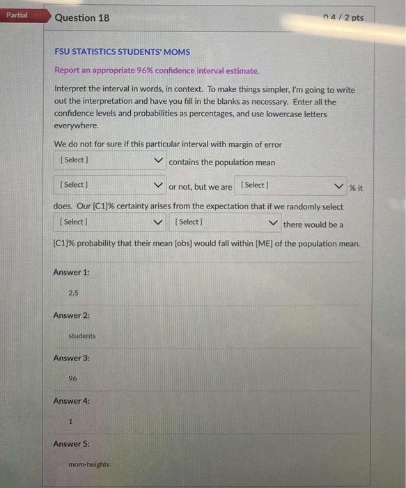 Solved Use the information below to answer the FSU | Chegg.com