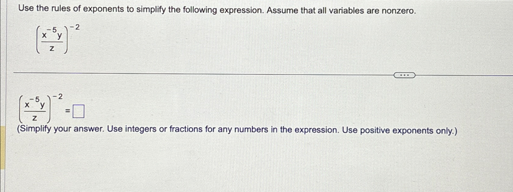 Solved Use the rules of exponents to simplify the following | Chegg.com