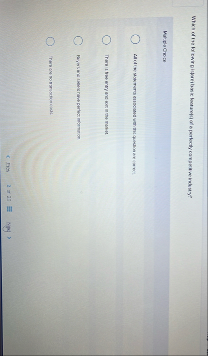 Solved Which of the following is(are) ﻿basic feature(s) ﻿of | Chegg.com