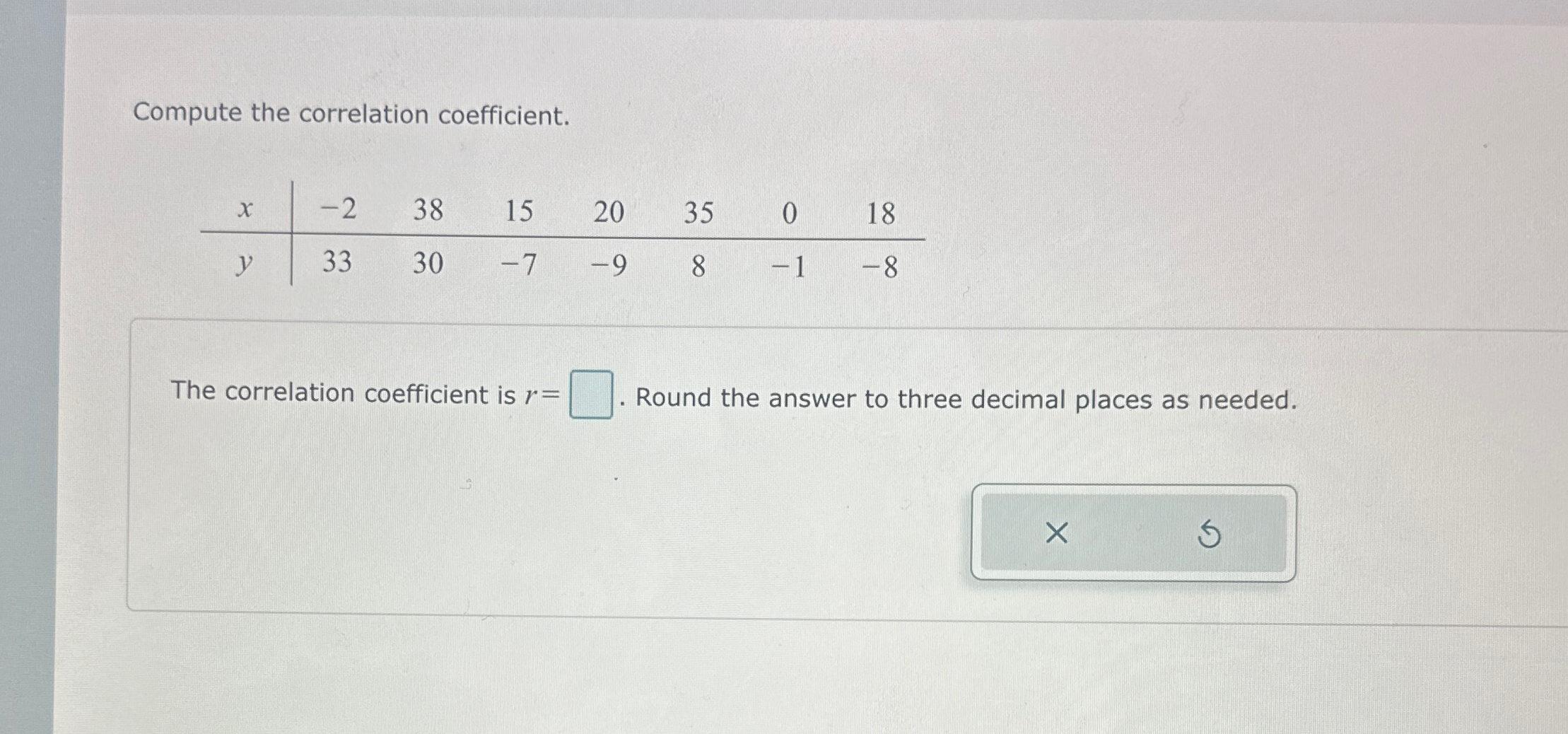 Solved Compute the correlation | Chegg.com