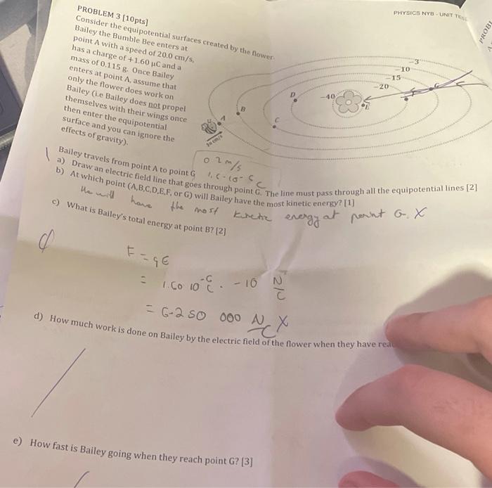 Solved PHYSICS NYS. UNIT TE PROBE PROBLEM 3 [10pts) Consider | Chegg.com