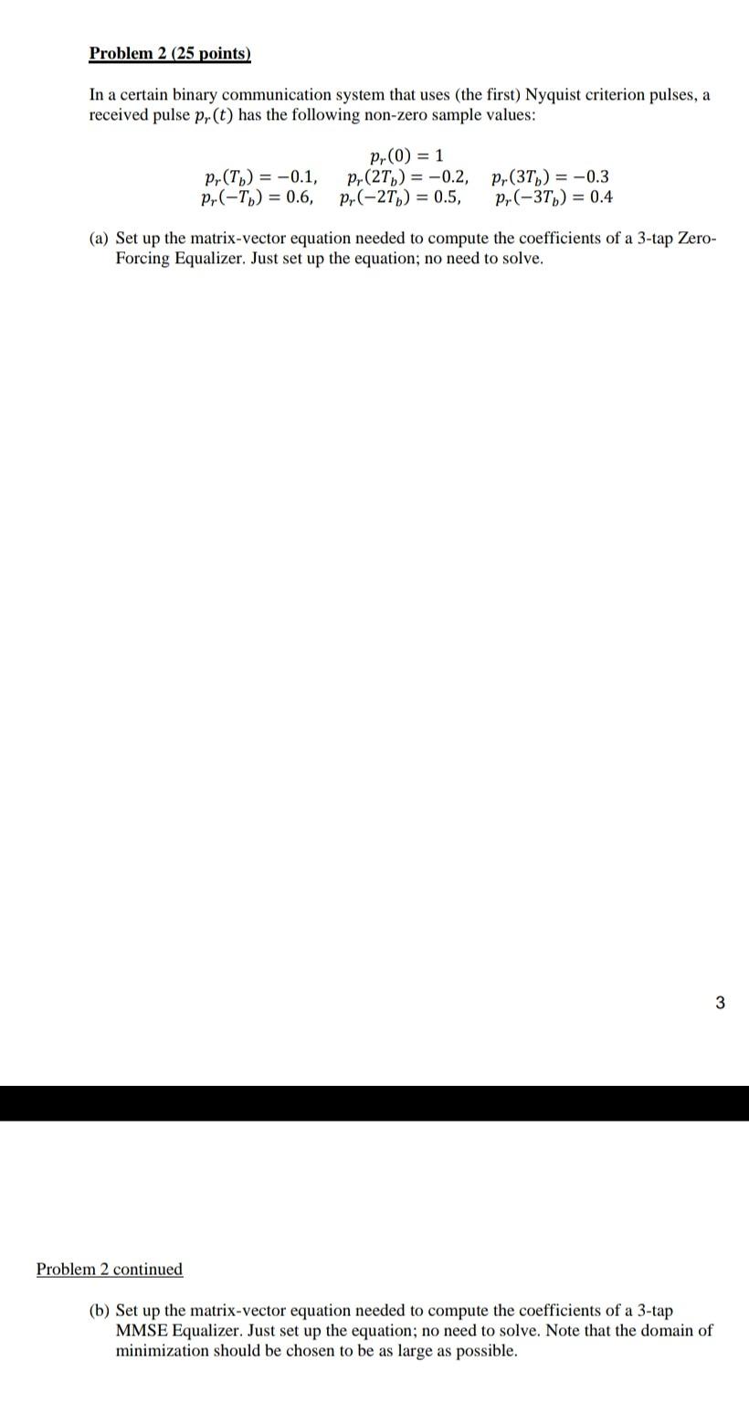 Solved Problem 2 (25 points) In a certain binary | Chegg.com