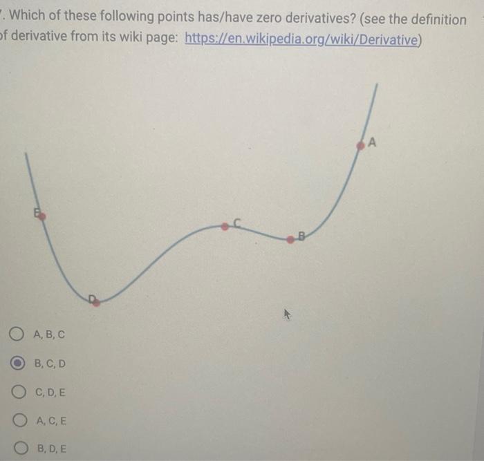 Solved Which of these following points has/have zero | Chegg.com