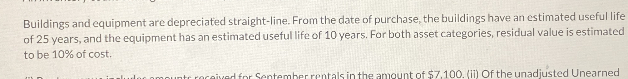 Solved Buildings and equipment are depreciated | Chegg.com