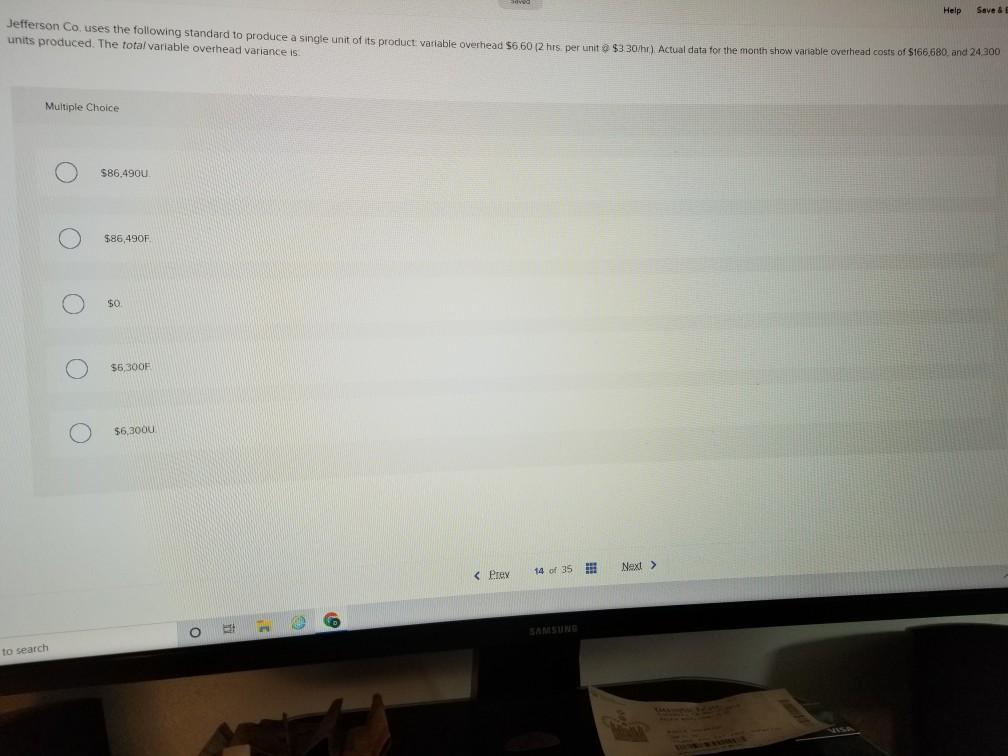 Solved Help Save Jefferson Co Uses The Following Standard Chegg
