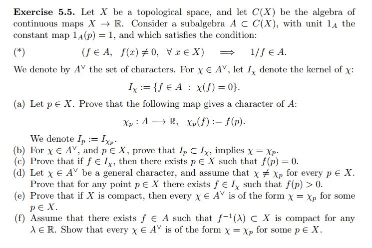 Solved Exercise 5.5. ﻿Let x ﻿be a topological space, and let | Chegg.com