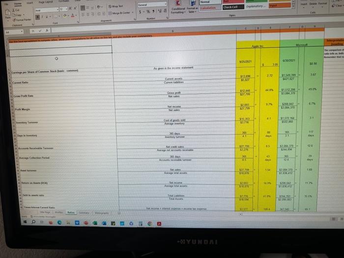 use the excel spreadsheet to compute ratios; show | Chegg.com