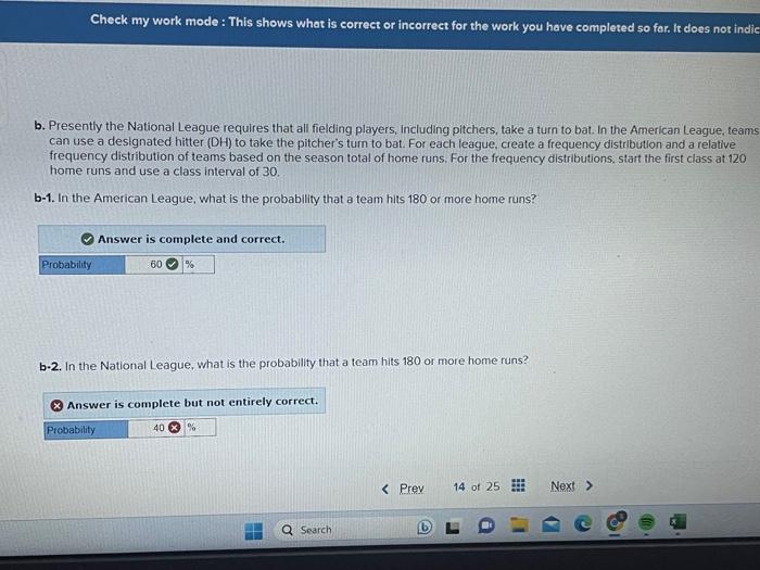 Solved b. Presently the National League requires that all | Chegg.com