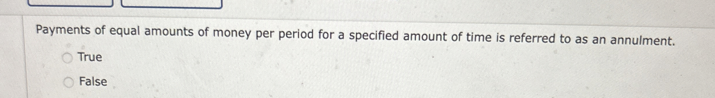 Solved Payments of equal amounts of money per period for a | Chegg.com