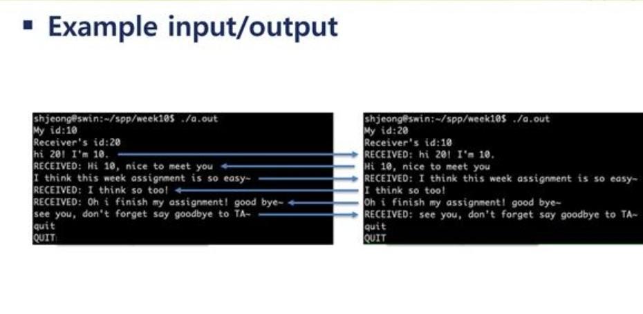 Solved Lab Exercise • Make chatting program using Message | Chegg.com