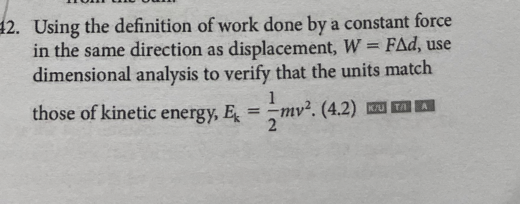 Solved Using the definition of work done by a constant force | Chegg.com