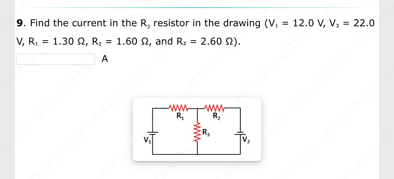 Solved Find the current in the R3 ﻿resistor in the drawing | Chegg.com