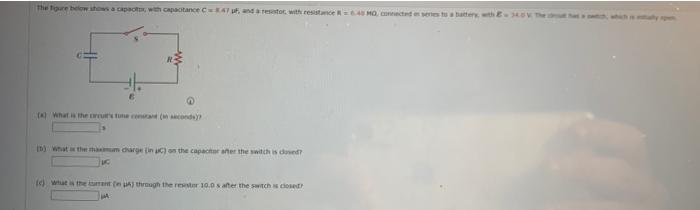 The below the powth Capacitance and restor with | Chegg.com