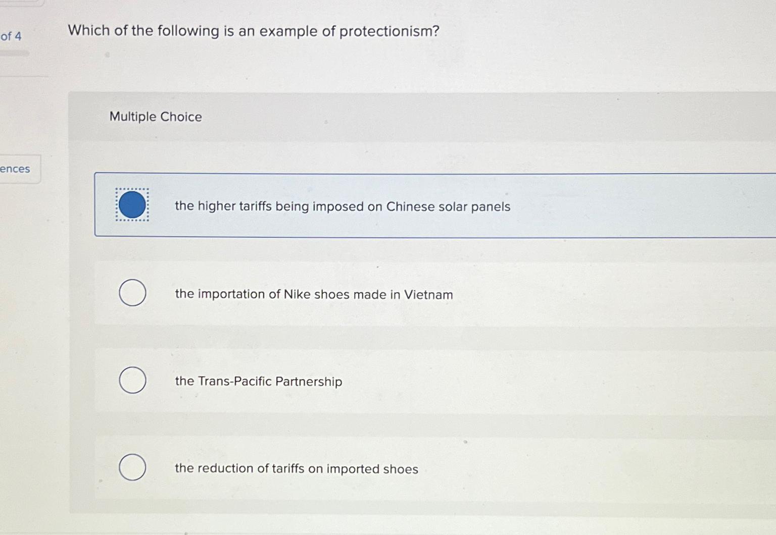 Solved Which of the following is an example of | Chegg.com