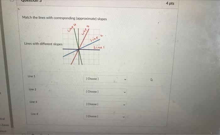 Solved Match the lines with corresponding (approximate) | Chegg.com