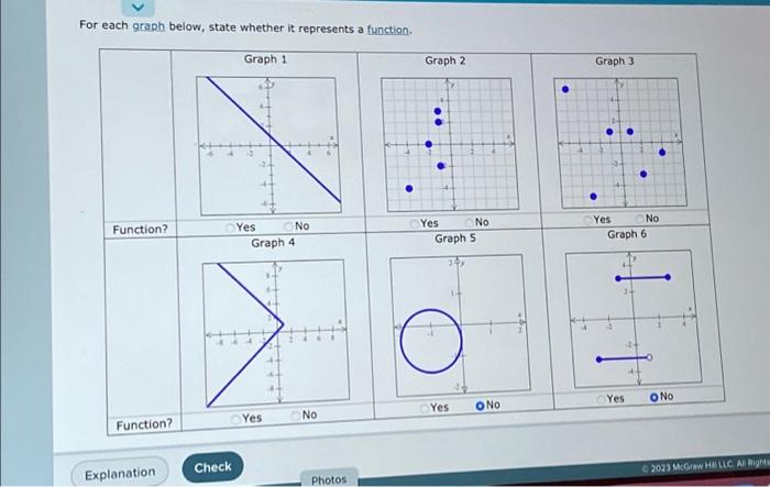 Solved For each graph below, state whether it represents a | Chegg.com