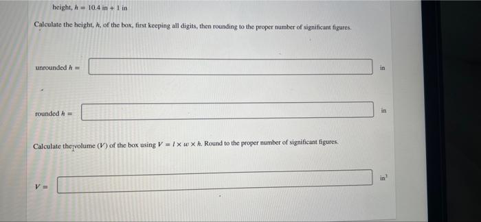 Solved Suppose you are trying to find the volume of a box | Chegg.com
