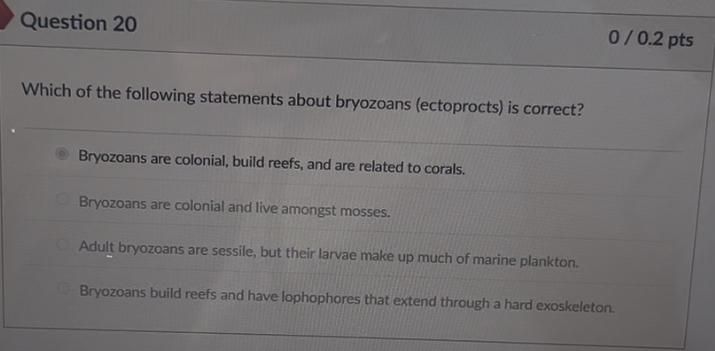Solved Question 2000.2 ﻿ptsWhich of the following statements | Chegg.com