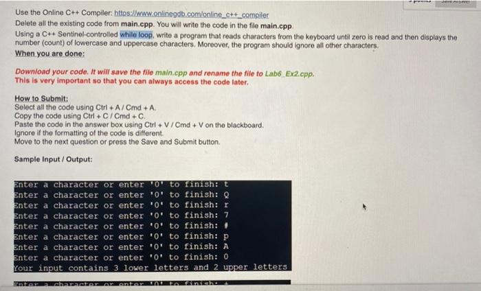 Solved P TRI Use the Online C++ Compiler: | Chegg.com