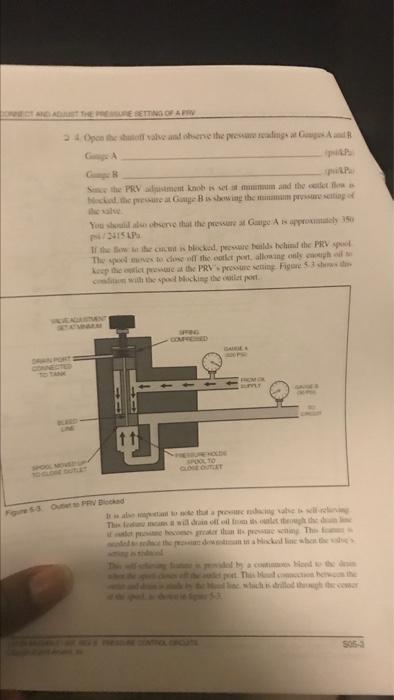 SKILLS CONNECT AND ADJUST THE PRESSURE SETTING OF A | Chegg.com