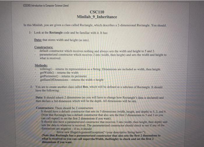 Solved (CSCHIO Introduction to Computer Science (uva) CSC110 | Chegg.com