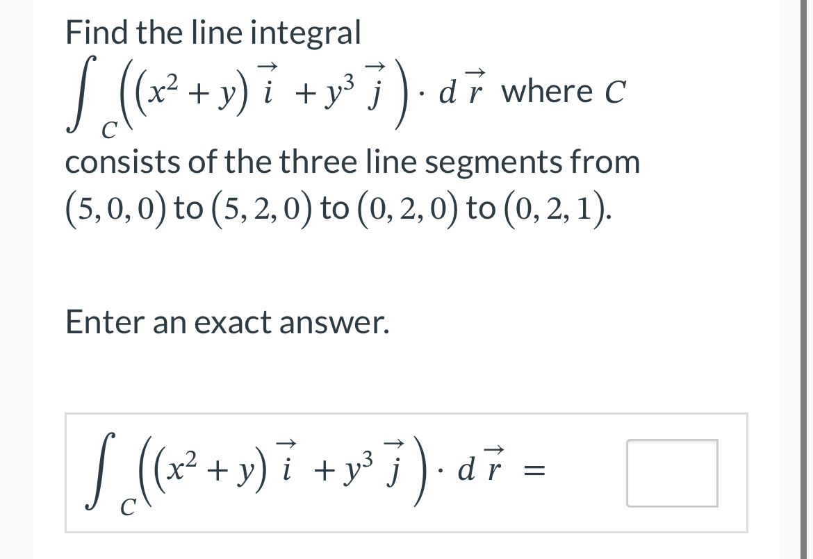 Solved Find the line integral | Chegg.com