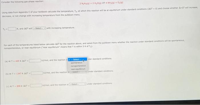 Consider the folfowing gas-phase reaction: 2 | Chegg.com