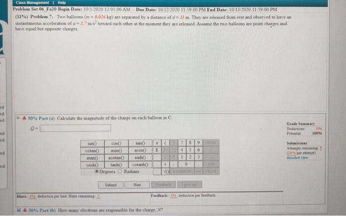 Solved Class Management | Help Problem Set 06 Fa20 Begin | Chegg.com