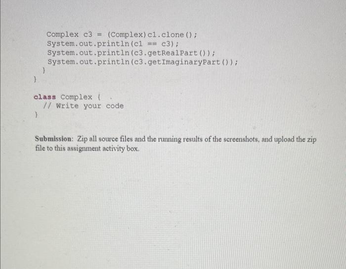 Solved Problem Description: A complex number is a number of | Chegg.com