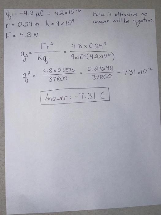 Solved In a vacuum, two particles have charges of q1 and q2, | Chegg.com