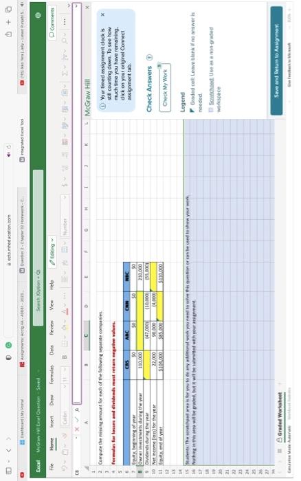 please provide excel | Chegg.com